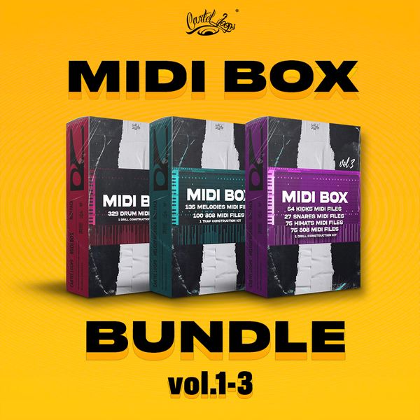 Cartel Loops - Midi Box Bundle Vols.1-3 - Royalty-Free Samples | r-loops.com
